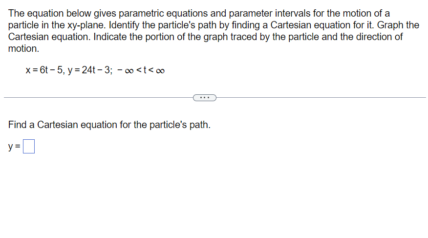 Solved The equation below gives parametric equations and | Chegg.com