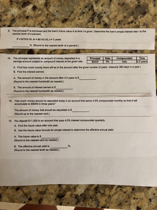 Solved 6. The principal P is borrowed and the loan's future | Chegg.com
