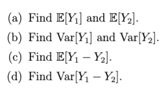 Solved andom vector Y=(Y1,Y2) has joint PDF | Chegg.com