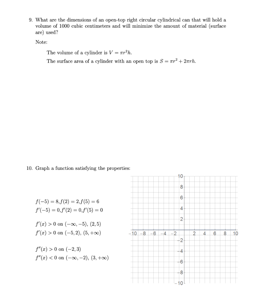 Solved 9. What are the dimensions of an open-top right | Chegg.com