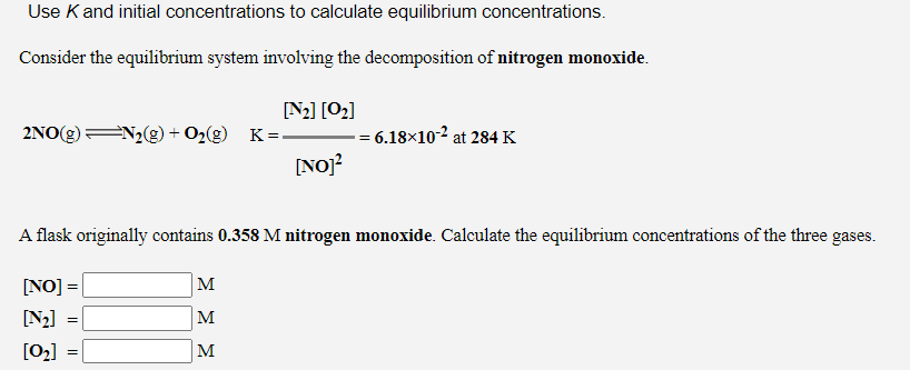 Solved Use K and initial concentrations to calculate | Chegg.com