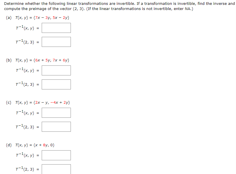 Solved Determine whether the following linear | Chegg.com