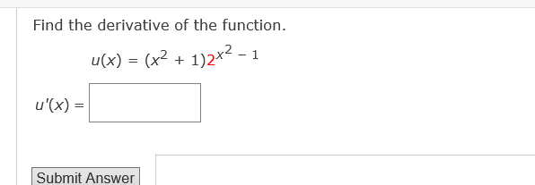 Solved Find the derivative of the | Chegg.com