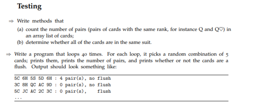 Solved ⇒ Write methods that (a) count the number of pairs | Chegg.com