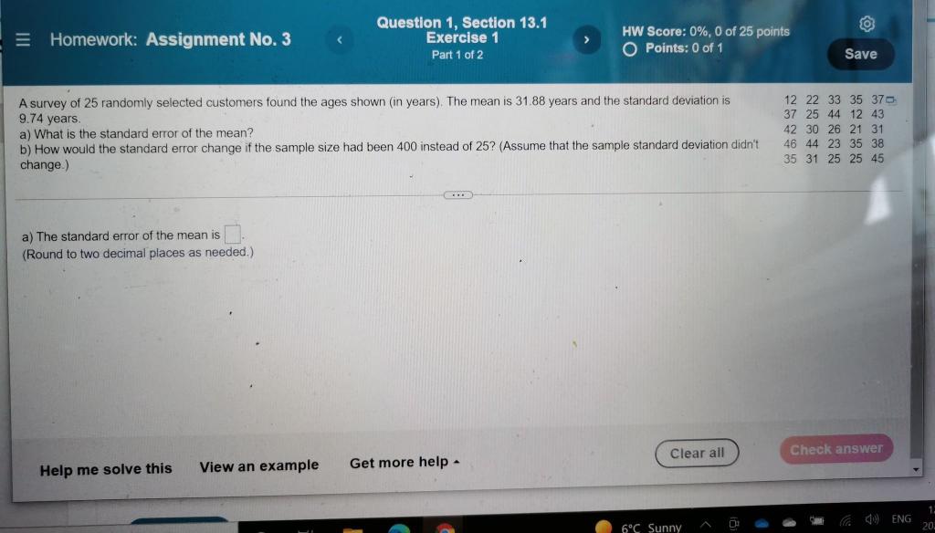 Solved © Homework Assignment No 3 Question 1 Section