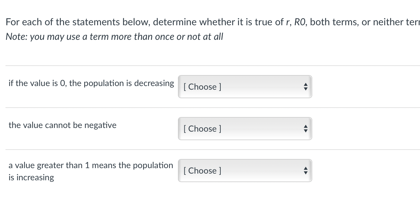 For each of the statements below, determine whether | Chegg.com