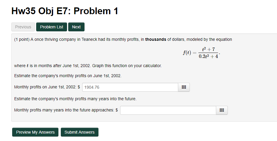 Solved Hw35 Obj E7: Problem 1 Previous Problem List Next (1 | Chegg.com