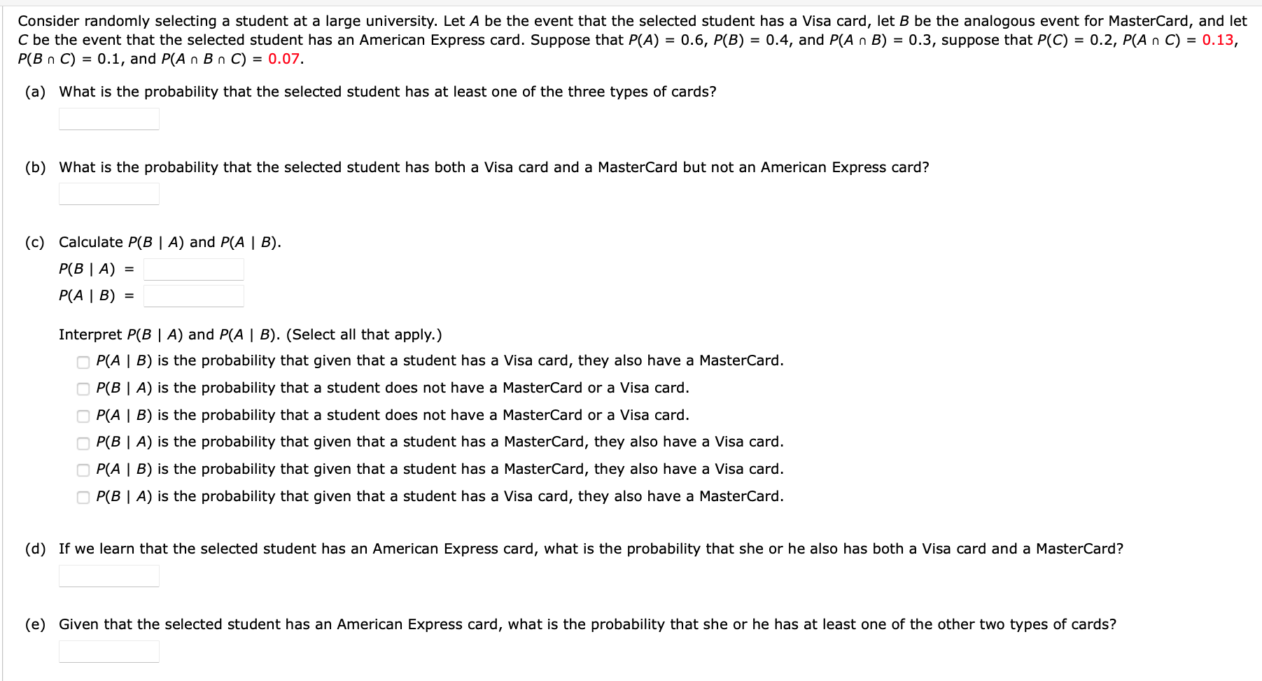 Solved Consider randomly selecting a student at a large | Chegg.com