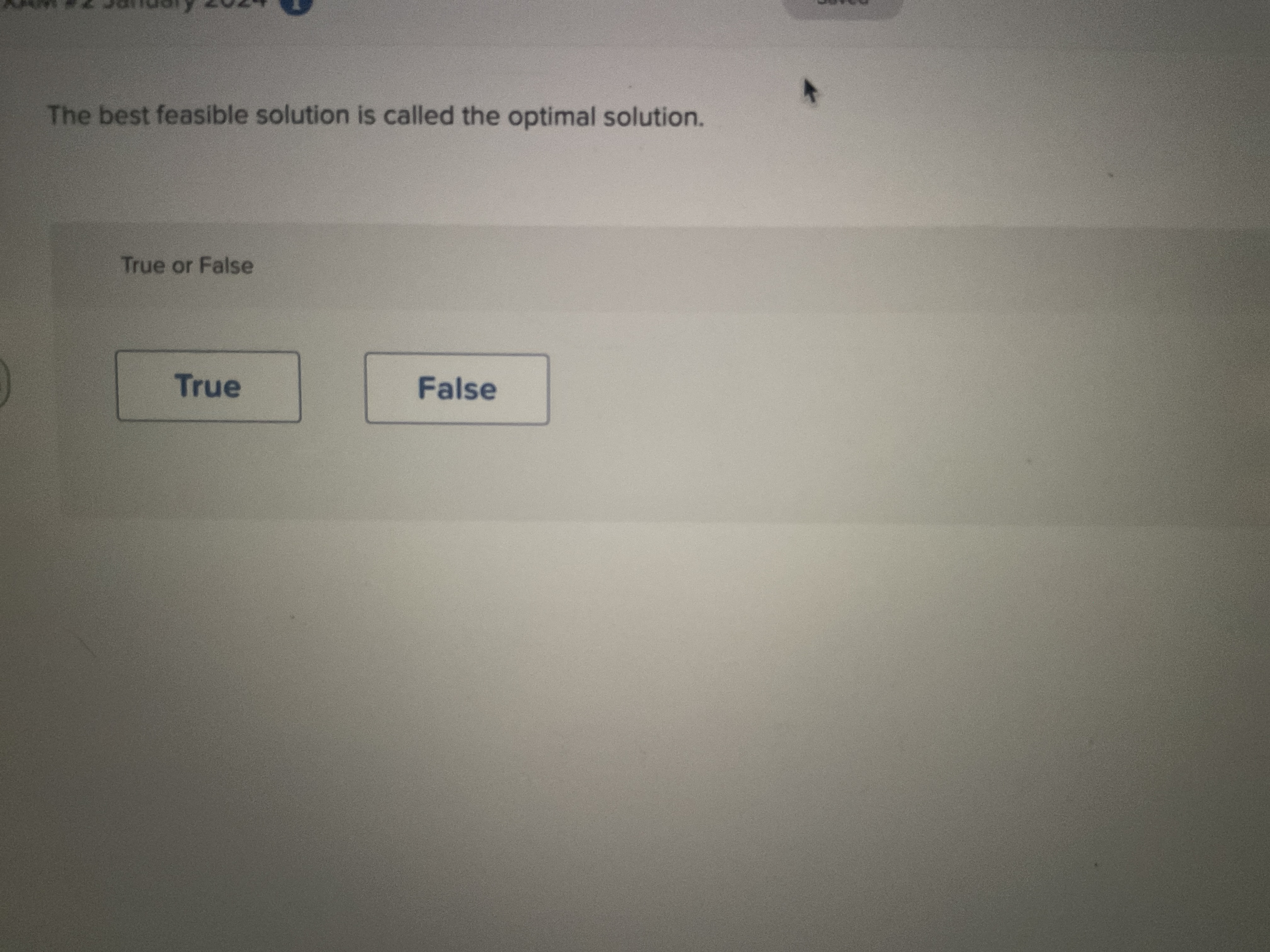 Solved The best feasible solution is called the optimal | Chegg.com