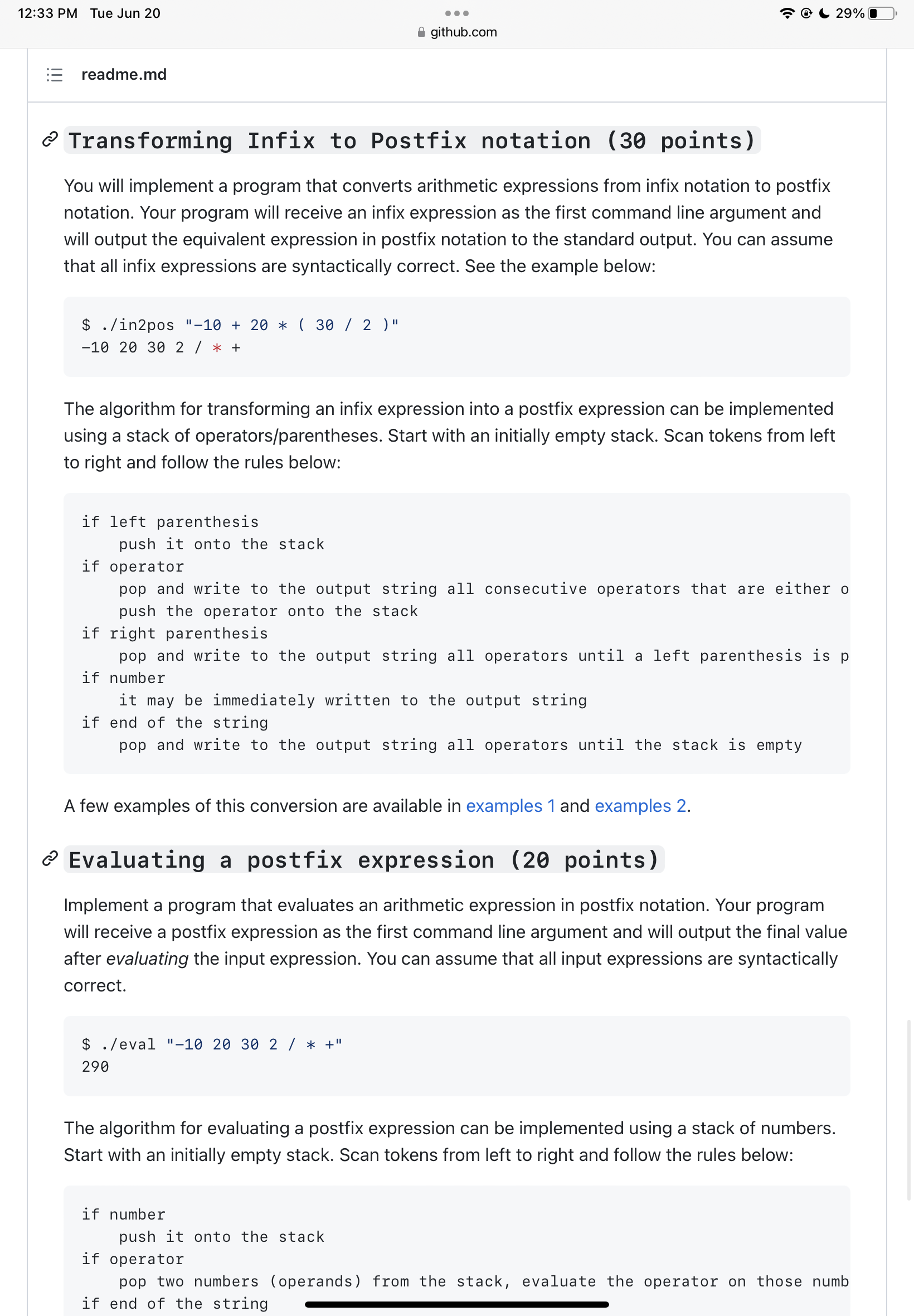 Solved P Infix Notation Corresponds to the usual way to | Chegg.com