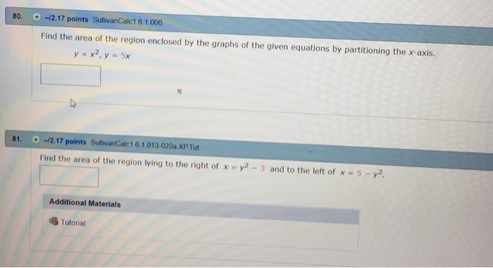 Solved Find the area of the region enclosed by the graphs of | Chegg.com