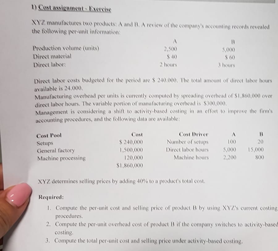 Solved Could you please help me to solve this exercise, i | Chegg.com
