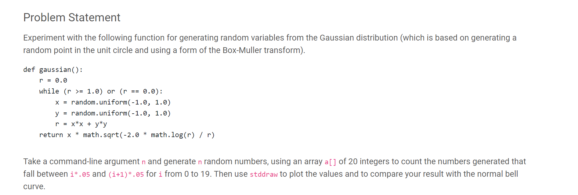 Solved Problem Statement Experiment with the following | Chegg.com