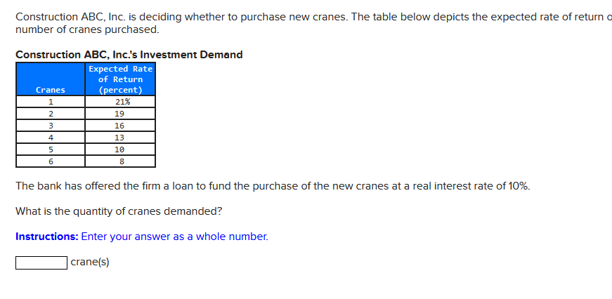 Solved Construction ABC, Inc. is deciding whether to | Chegg.com