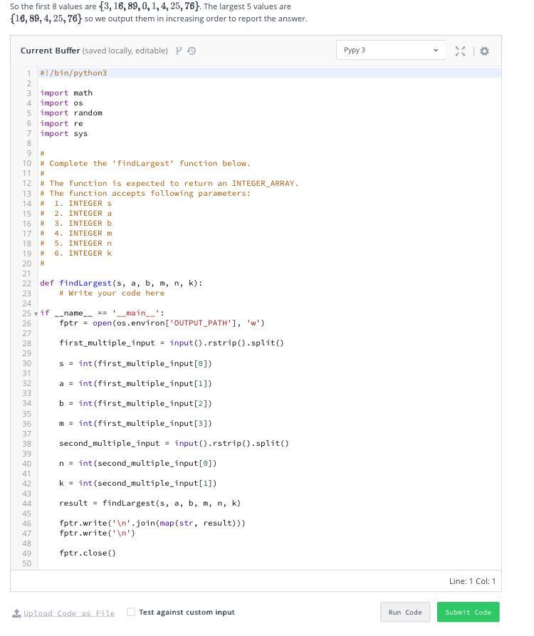 Solved You should complete the function and ensure it | Chegg.com