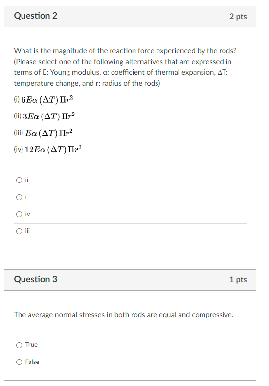 Solved Material-1, (3E, 2a) Material-2, (2,3a) В. D = 2r D = | Chegg.com