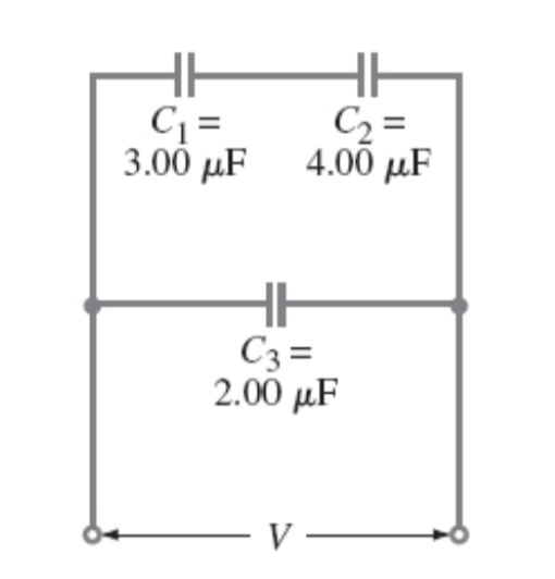 Solved A. If V = 31 V is applied across the whole network | Chegg.com