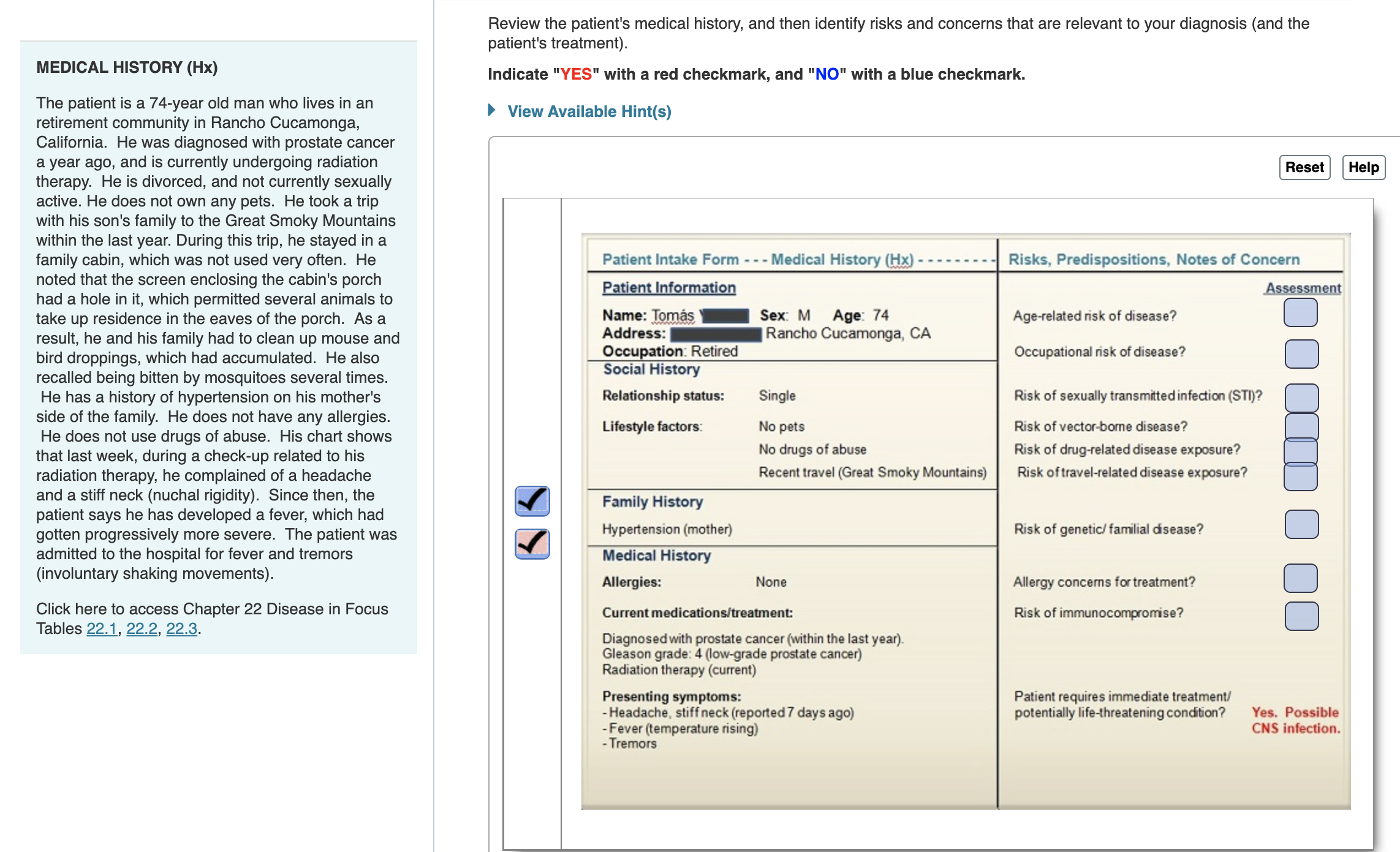 Solved Review the patient's medical history, and then | Chegg.com