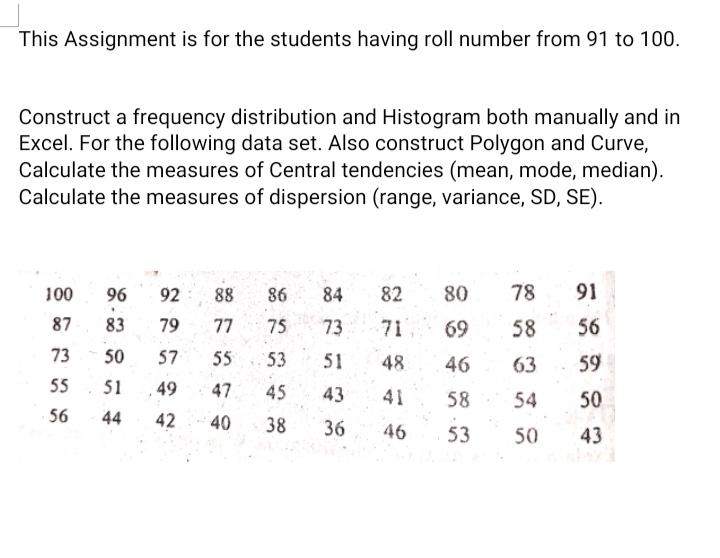 Solved This Assignment is for the students having roll | Chegg.com