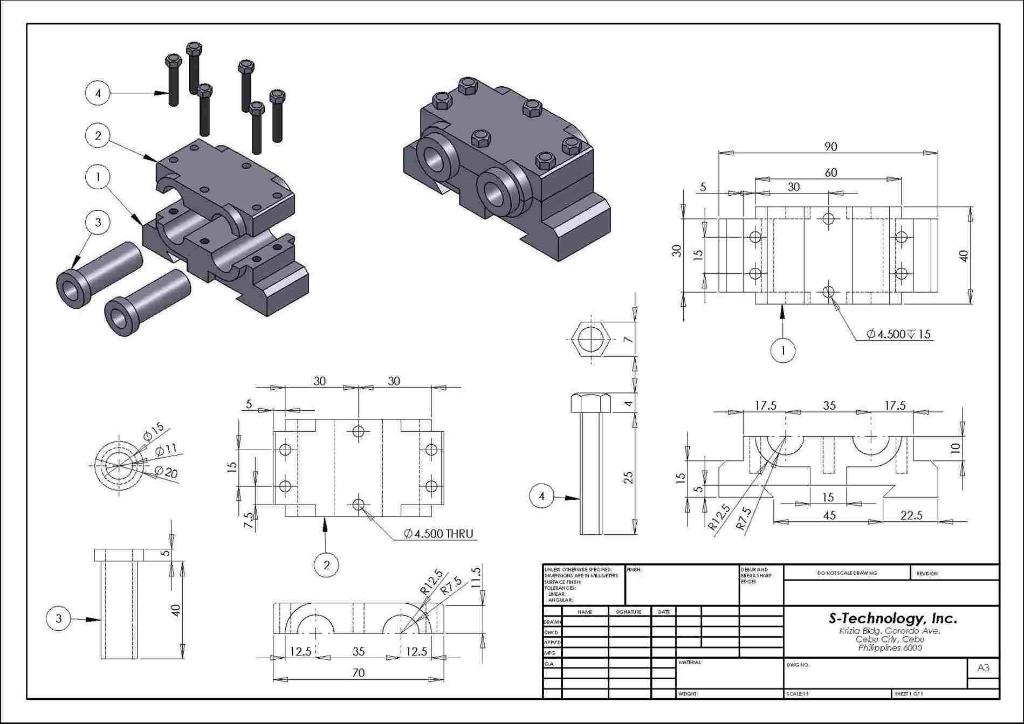 Solved Draw the general assembly ( collapsed) with balloons | Chegg.com