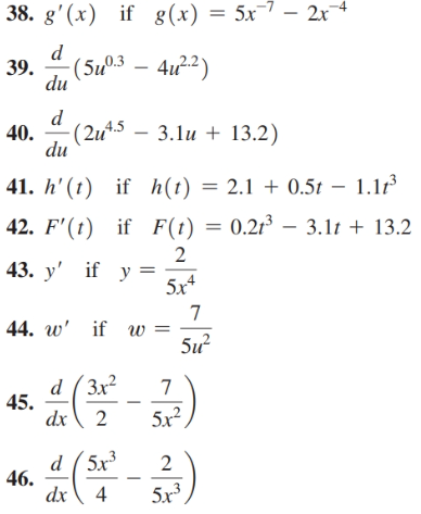 Solved Find the indicated derivatives in Problems 32, 42, 46 | Chegg.com