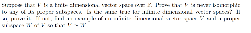 Solved Suppose that V is a finite dimensional vector space | Chegg.com