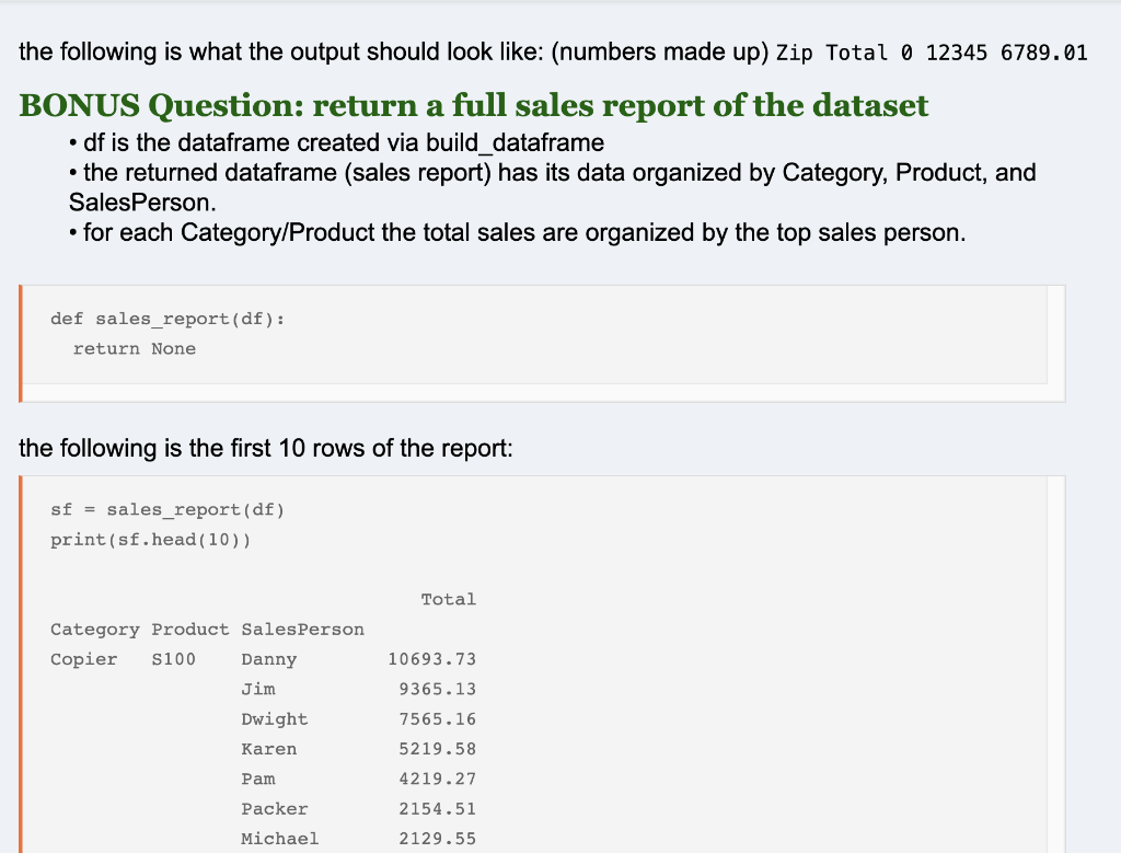 Solved the following is what the output should look like: | Chegg.com
