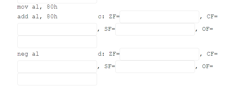 Solved 2 2 Given following data definitions: bytel BYTE | Chegg.com