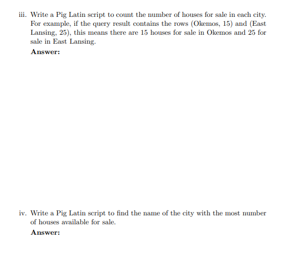 Solved [20 points] For each problem and data set described | Chegg.com