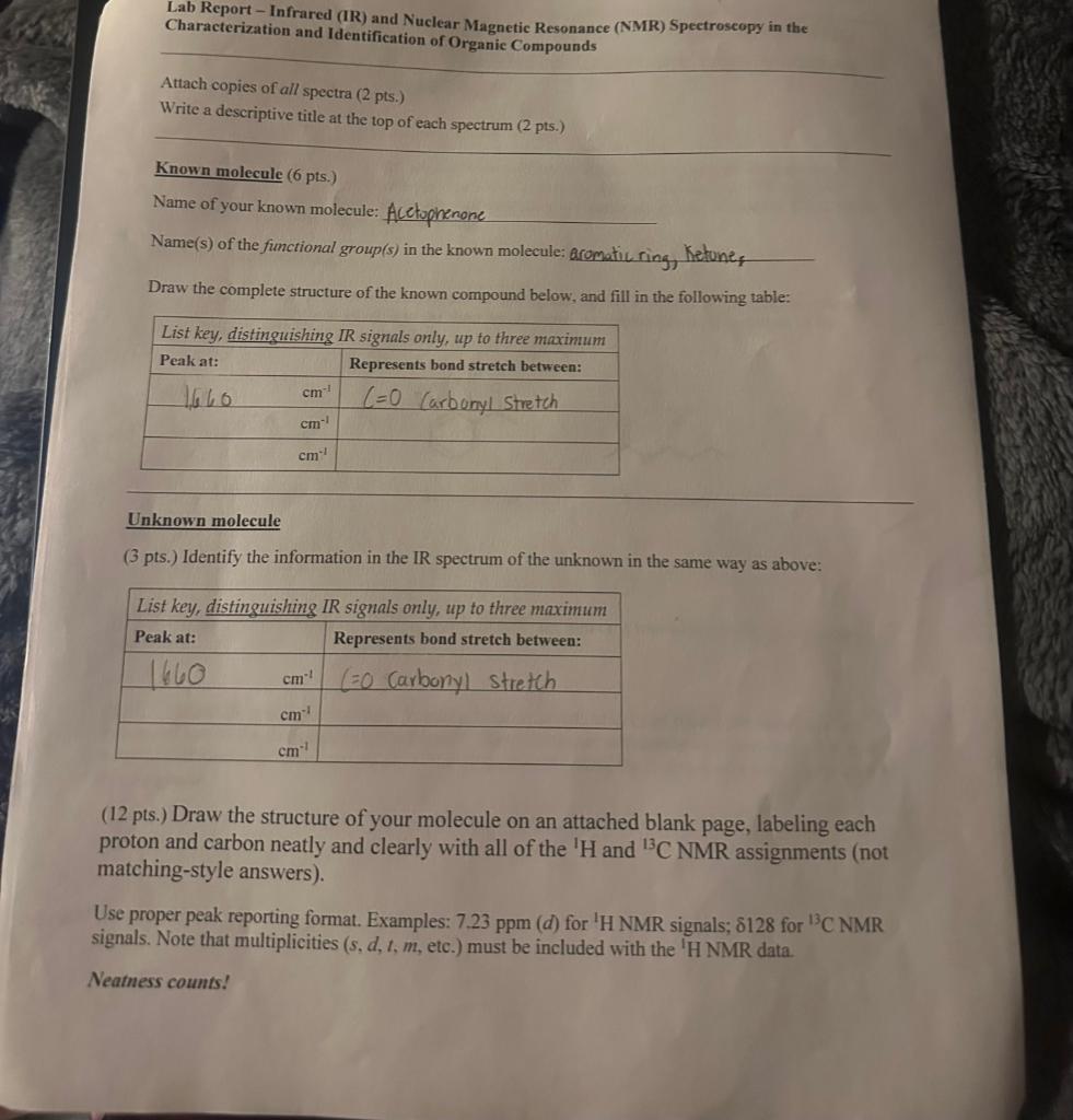 Solved Unknown 3 in CDCl3 (solvent just visible)Experiment 7 | Chegg.com