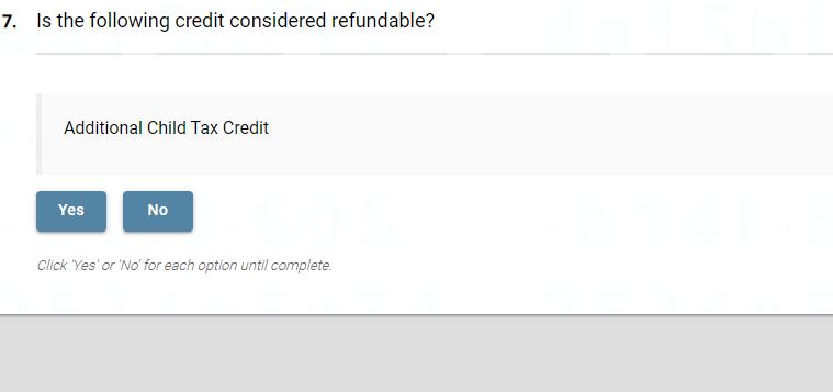 Solved Is the following credit considered | Chegg.com