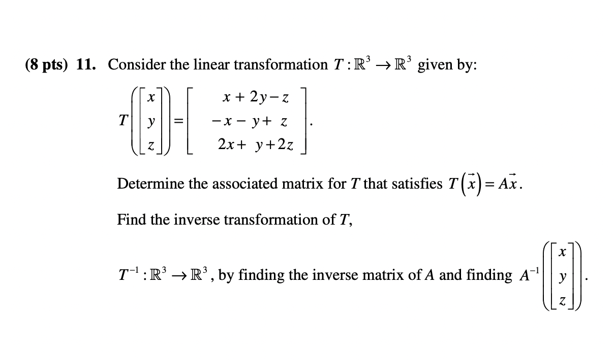Solved In all of the following, do not use “rank” or | Chegg.com