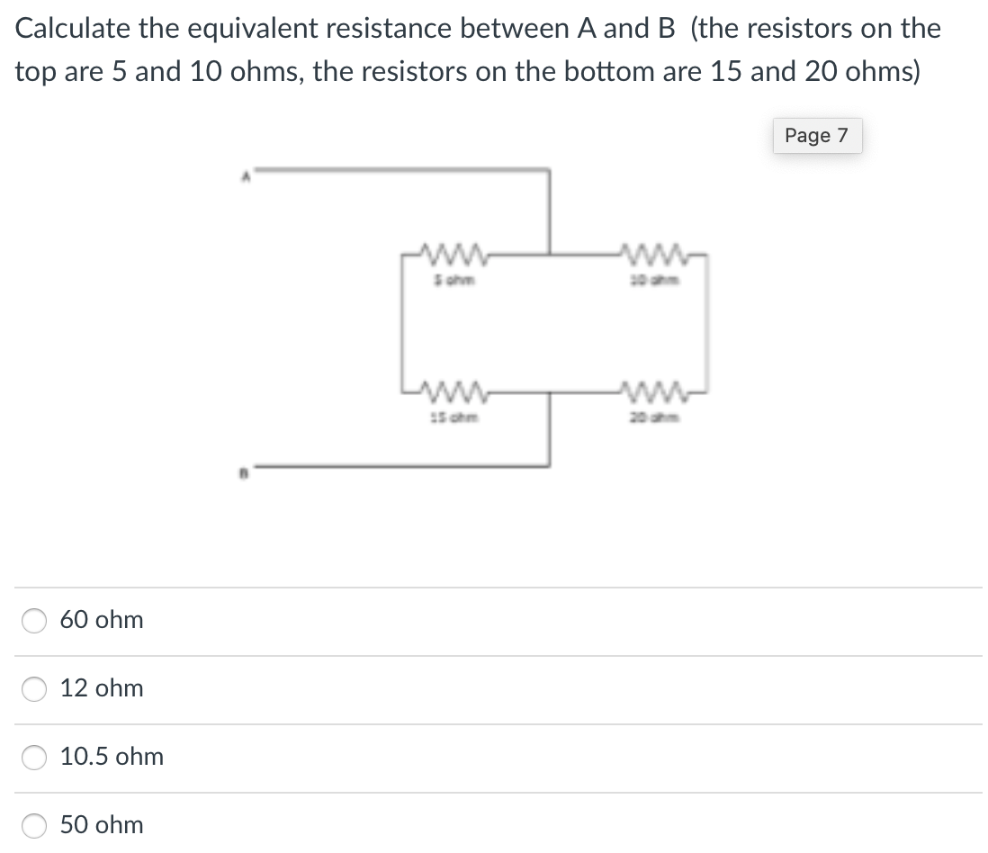 Solved Calculate the equivalent resistance between A and B | Chegg.com