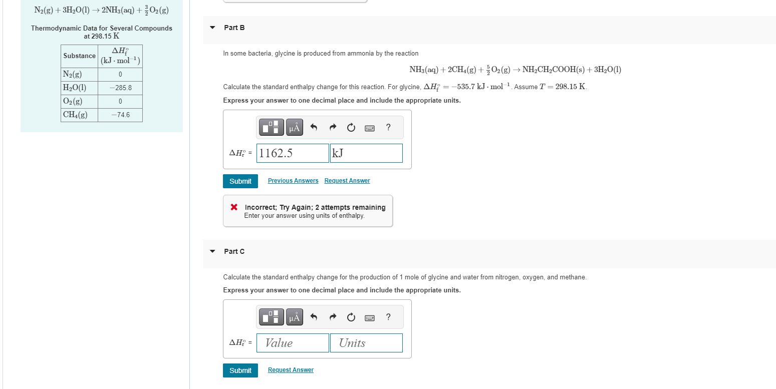 I can not seem to figure out part B and C | Chegg.com