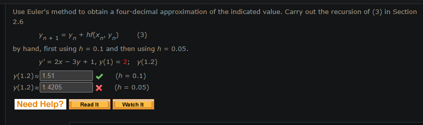 Use Euler's method to obtain a four-decimal | Chegg.com