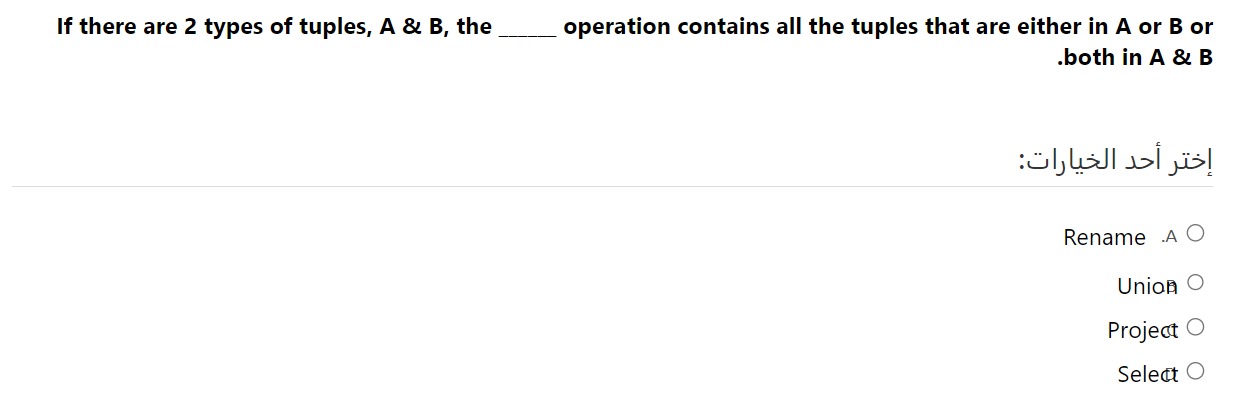 Solved If there are 2 ﻿types of tuples, A & B, ﻿the | Chegg.com