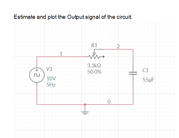 Solved Estimate and plot the Output signal of the circuit. | Chegg.com