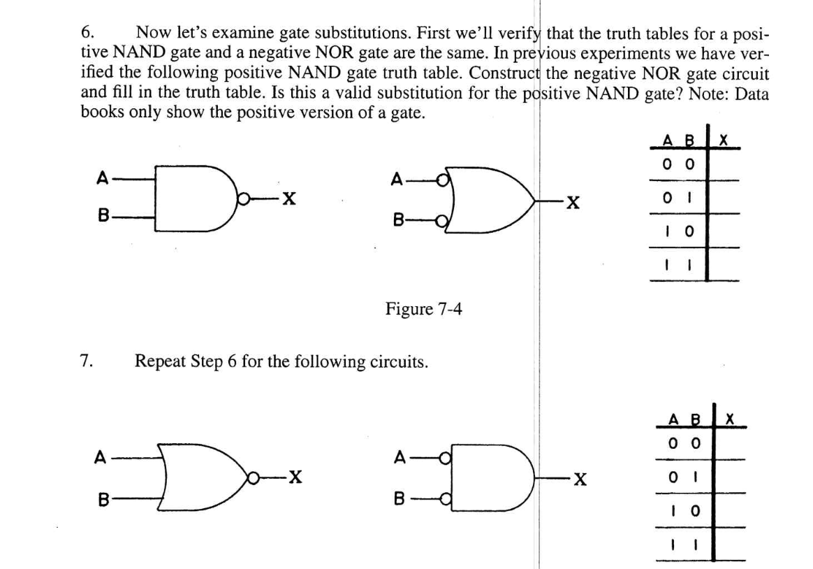 Solved 6. Now let's examine gate substitutions. First we'll | Chegg.com