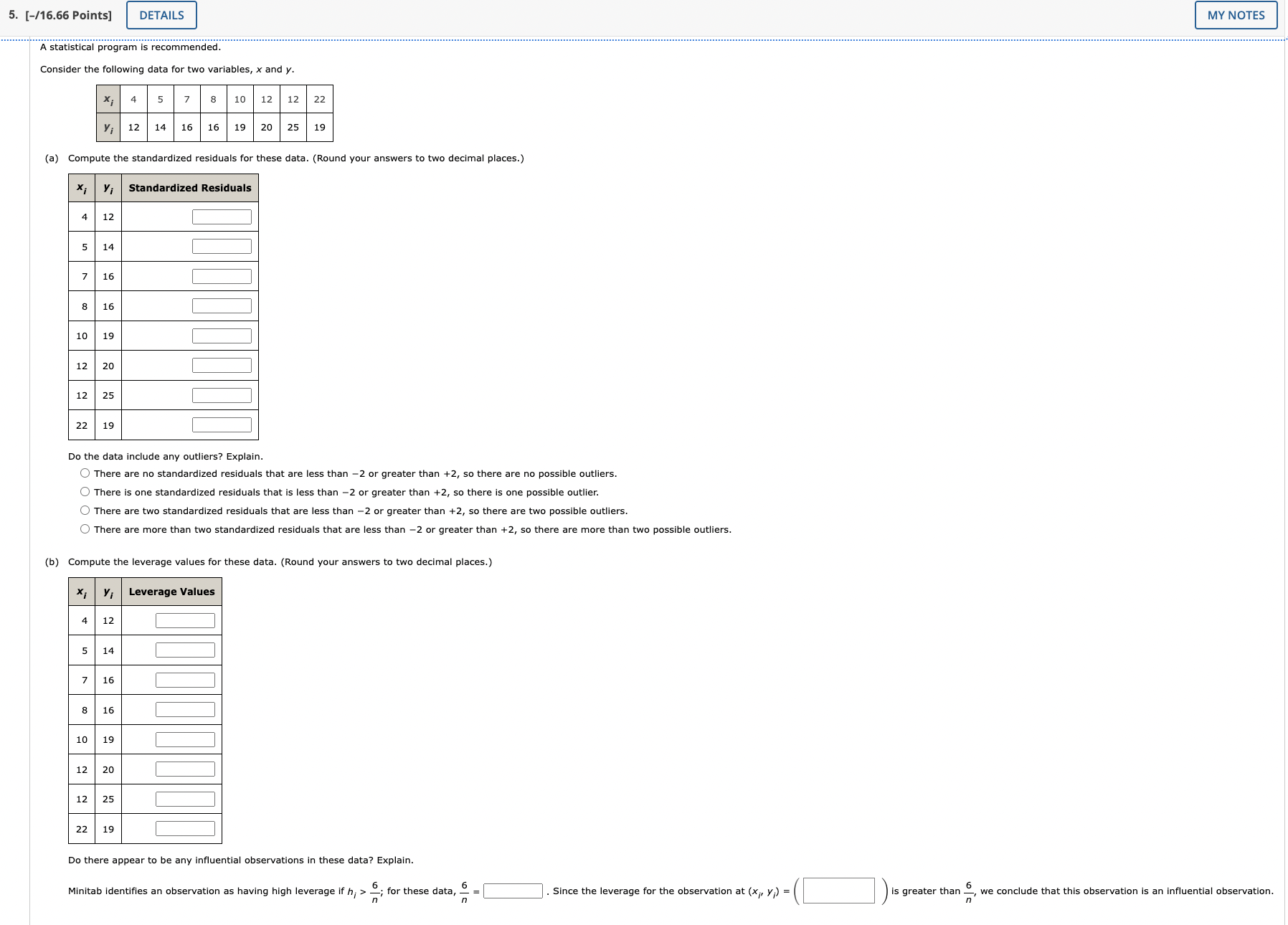 Solved A statistical program is recommended.Consider the | Chegg.com