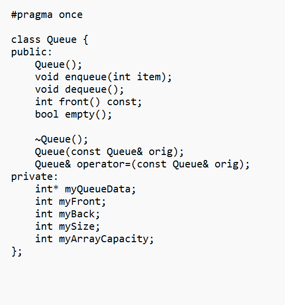 Solved Please complete the Enqueue Function from | Chegg.com