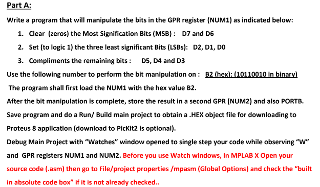 Im New To The Assembly Language And Im Using Mplab