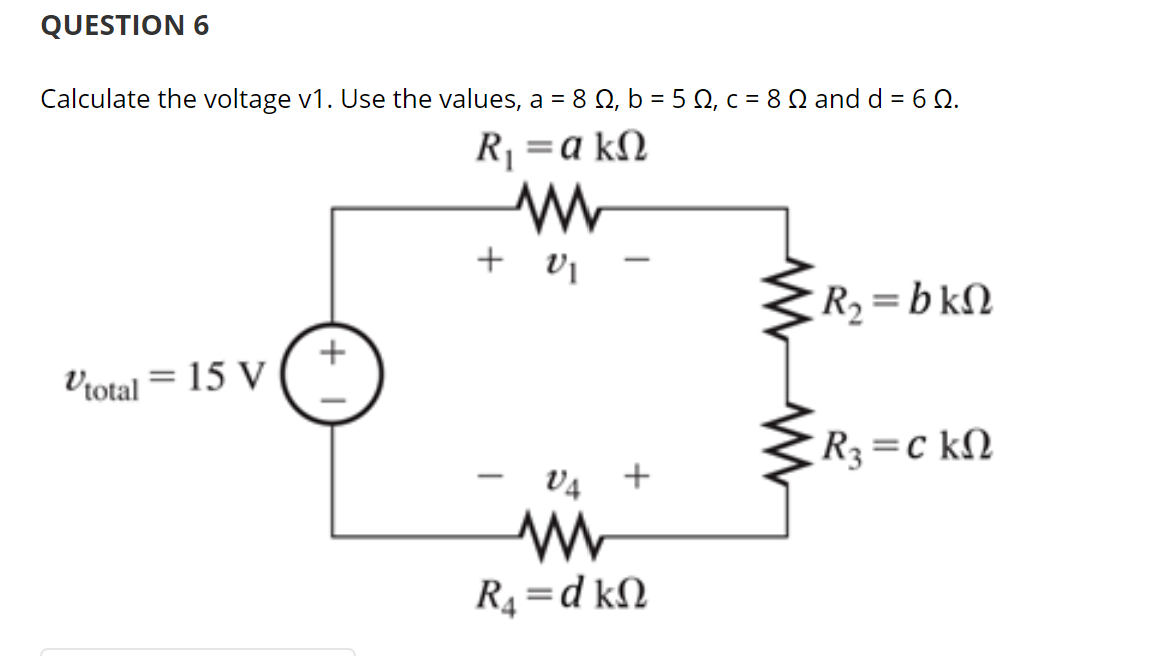 Solved QUESTION 7 Calculate the current ib. Use the values, | Chegg.com