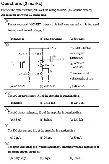 Solved Theory Common-Source MOSFET Amplifier Circuit A | Chegg.com