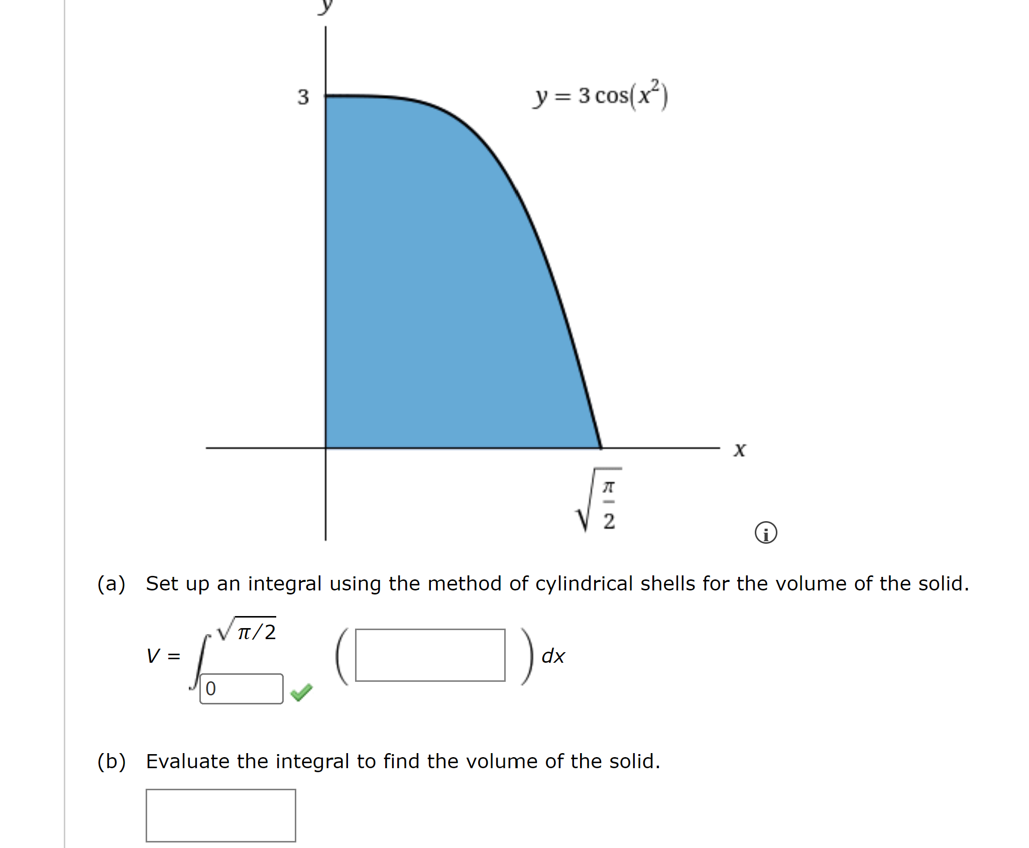 Solved (a) Set up an integral using the method of | Chegg.com
