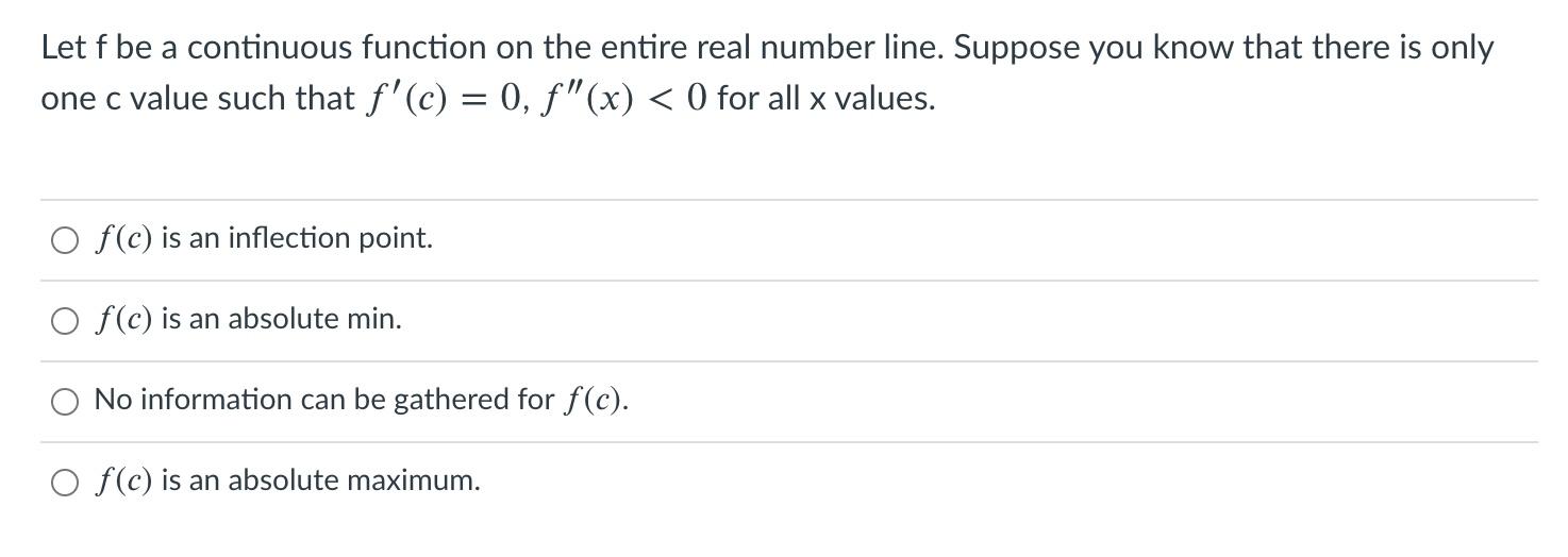 Solved Let f be a continuous function on the entire real | Chegg.com