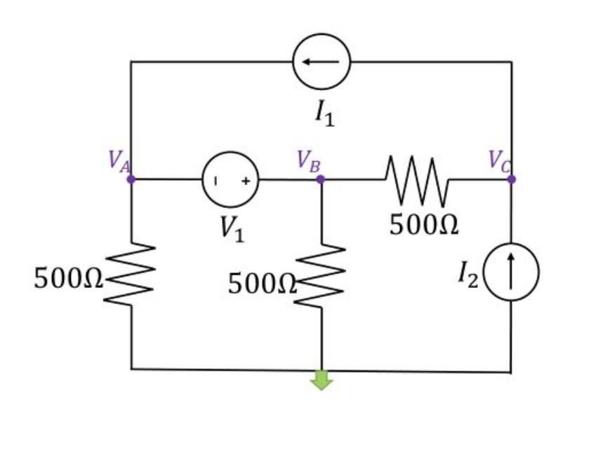 Solved Given that the node voltages and the reference node | Chegg.com