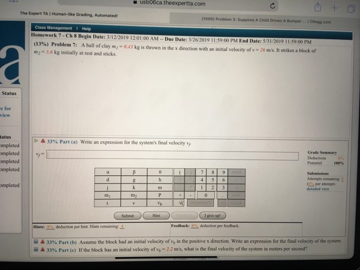 Solved usbo6ca.theexpertta.com The Expert TA I Human-like | Chegg.com