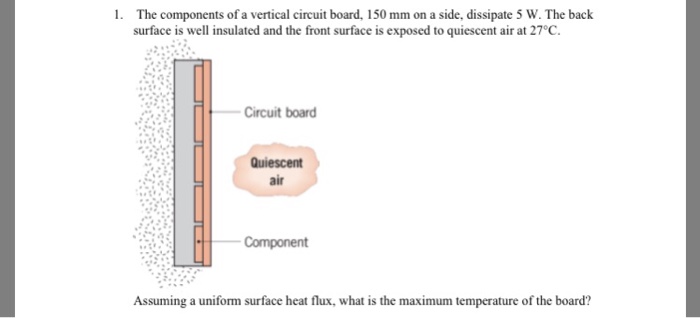 Solved . The components of a vertical circuit board, 150 mm | Chegg.com