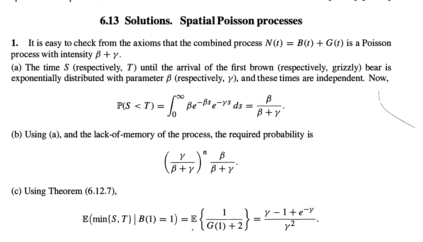6.13 Exercises. Spatial Poisson processes 1. In a | Chegg.com