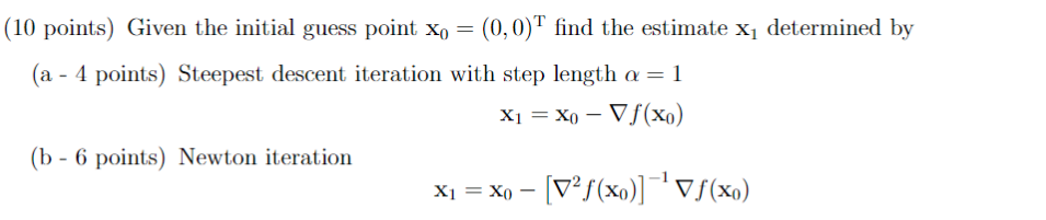 Solved Problem 1 (30 points) Consider the Rosenbrock | Chegg.com